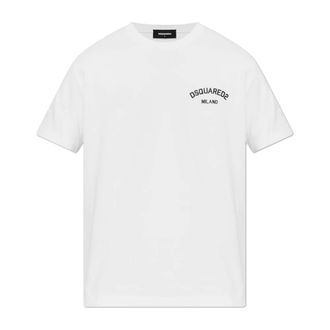 Dsquared2 T-Shirt mit Logo - - Tops - Herren - Wei&szlig; - S