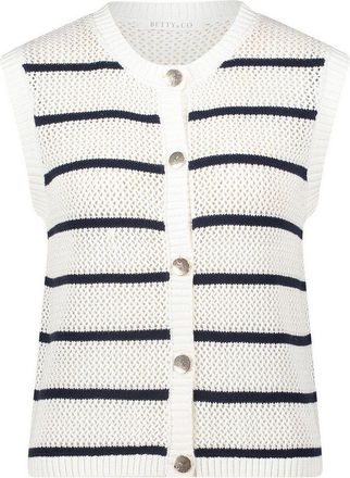 Betty&Co Strickjacke Damen mit Lochmuster (1-tlg)