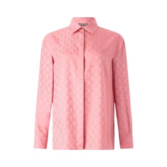 Roberto Cavalli Schlangenmonogramm Seidenmischhemd - - Blouses & Shirts - Damen - Rosa - S