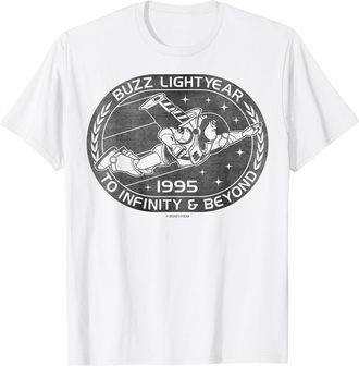 Disney Pixar Toy Story Buzz Lightyear Black And White 1995 T-Shirt