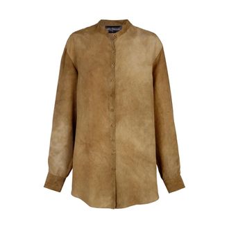 Cortana Seidenhemd in Bronze Maltinto - - Blouses & Shirts - Damen - Braun - L