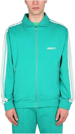 Mouty Mouty, Homme, Sweatshirts et sweats &agrave; capuche, Vert, Taille: M SweaT-shirt zipp&eacute; avec rayures