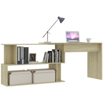 Les Tendances Bureau dangle Ch&ecirc;ne sonoma 200x50x76
