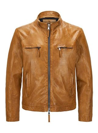 Milestone Herren Jacken beige unifarben mit Motiv