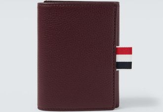 Thom Browne Portefeuille RWB Stripe en cuir