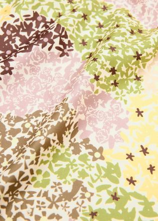 Mango Foulard &agrave; fleurs grenat - Femme - Taille unique - MANGO