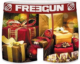 Freegun Homme Christmas Boxer de Noël pour Hommes, Multicolore, Boxer Unitario T629-1, M