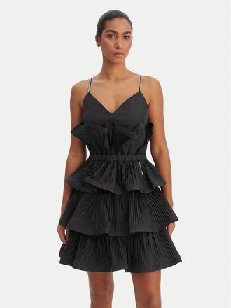 Fracomina Coctailkleid FQ26SD1007W83101 Schwarz Regular Fit