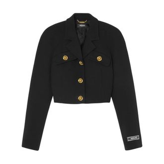 Versace Damen, Jacken, Schwarzk, SGr&ouml;&szlig;e