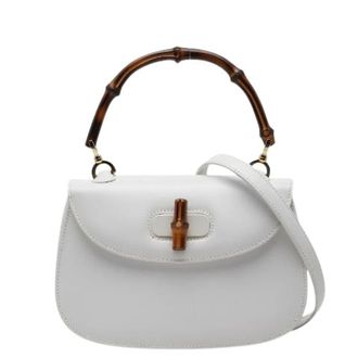 Gucci Pre-owned Bamboo 1947 Leder Handtasche - - Pre-owned - Damen - Wei&szlig; - ONE SIZE