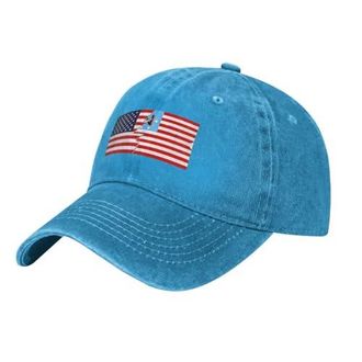 Generic Drapeau du Canton De Newbury, Ohio Et Am&eacute;rique Homme Femme Snapback Cap Confortable Casquette Trucker Respirant Chapeau pour Toutes Les Saisons Cyclis