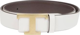 Tod's Femme, Accessoires, Blanc, Taille: 70 CM Ceinture T-Timeless