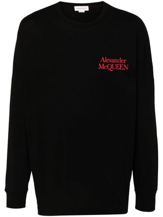 Alexander McQueen t-shirt &agrave; logo imprim&eacute; - Noir