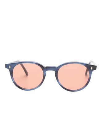 Family Affair Leal Sonnenbrille mit rundem Gestell - Blau