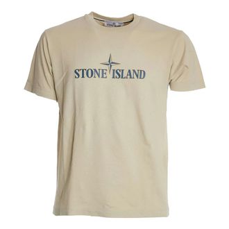 Stone Island Homme, Tops, Beige, Taille: L T-shirt col rond homme Grigio