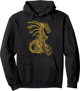 Seembo Dragon Cycling Fahrrad Lustiges Biker Animal Bike Pullover Hoodie