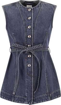 Sportmax Haut sans manches en jean Sportmax Spddominio