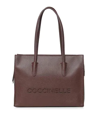 Coccinelle Sac Port&eacute; &Eacute;paule - Rouge Brun