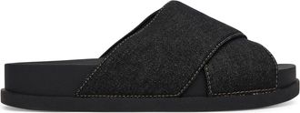 Tommy Jeans Pantoletten Tommy Jeans Tjw Comfort Slides Washed Denim EN0EN02898 Schwarz