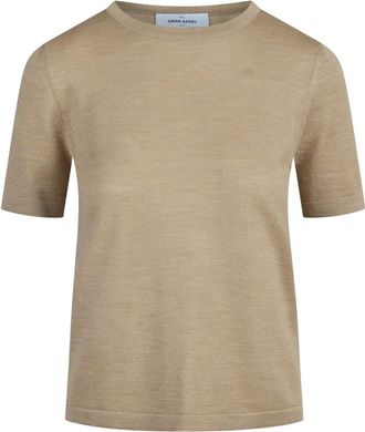 Gran Sasso Pull col rond - Femme - Pulls - Beige - Taille: 36 FR