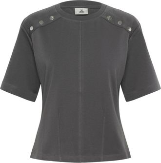 Karen by Simonsen Femme, Tops, Gris, Taille: 42 FR T-Chemises