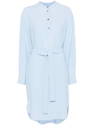 BOSS robe courte &agrave; taille ceintur&eacute;e - Bleu