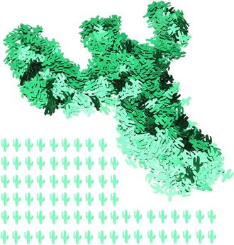 Cabilock 5 Beutel Kaktus Konfetti Party Deko Glitzer Papier Tischstreu Festival Bastelkonfetti f&uuml;r Geburtstag Hochzeit Feier