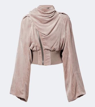 Rick Owens Bomberjacke Scarf Flight aus Chenille