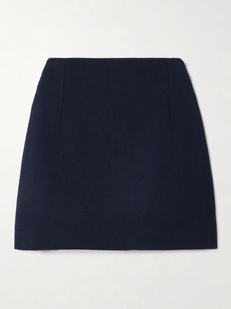 Liberowe Mini-jupe En Laine Vera - The Vanguard - Bleu