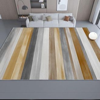 Generic Paillasson Antid&eacute;rapant Brun 120 x 170 cm, Tapis de Sol dint&eacute;rieur Lavable pour entr&eacute;e Cuisine Chambre &agrave; Coucher paillasson d&eacute;coratif, imprim&eacute; Campagn