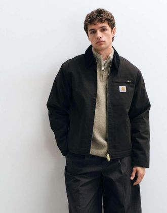 Carhartt Work in Progress veste Detroit en marron fonc&eacute;