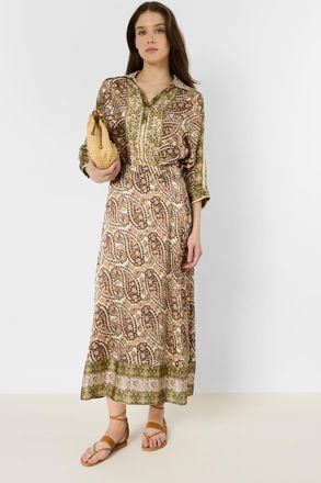 Gerard Darel Jupe longue imprim&eacute;e en soie - JENAYA - Multicolore