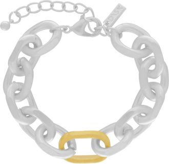 Dansk Copenhagen Tula In:store Kurzes 2-Ton-Gliederarmband - - Accessories - Damen - Grau - ONE SIZE