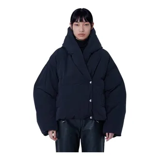 Sportmax Gesteppte Jacke mit Oversized-Kragen - - Jackets - Damen - Schwarzk - S