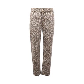 Blugirl Denim Hose mit weichem Macula Muster - - Jeans - Damen - Beige - L
