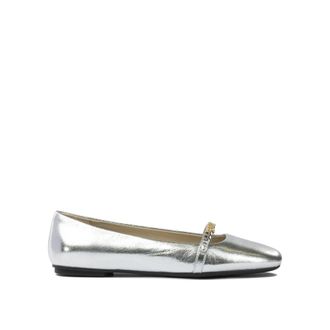 Pinko Elegante Ballerinas mit eckiger Spitze und verziertem Riemen - - Shoes - Damen - Grau - 40 EU