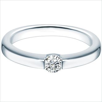 Trilani Ring - Sterling Silber Ring Zirkonia - Gr. 48 - in Silber - f&uuml;r Damen