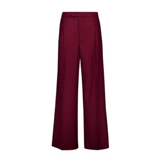 Zeus + Dione Fractal Tailored Wool Hosen - - Trousers - Damen - Braun - XS