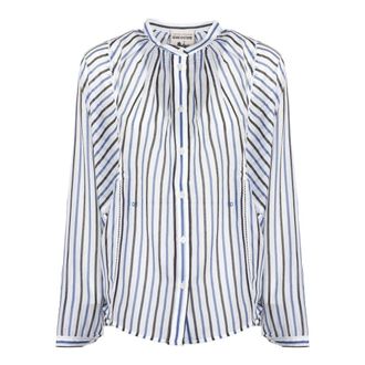 Semicouture Femme, Blouses et Chemises, Blanc, Taille: 40 FR Vertical Striped Shirt