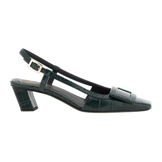 Roger Vivier Belle Vivier Slingback Escarpins - Femme - Chaussures - Vert - Taille: 38 EU
