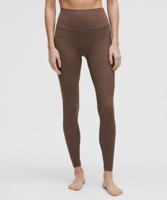 lululemon Align Leggings mit hohem Bund f&uuml;r Frauen - 71 cm - Gr&ouml;&szlig;e 0 in Diamond Texture Print Taupetastic Multi