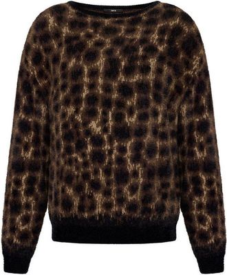 Zero Strickpullover Damen mit Jacquard (1-tlg) Material