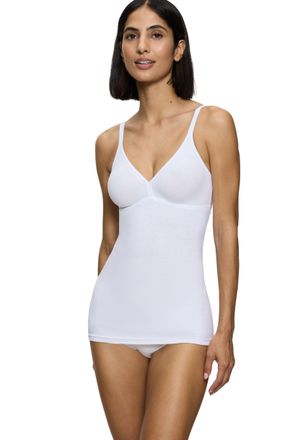 Triumph BH-Hemd TRIUMPH Katia Basics BV X, Damen, Gr. 80, Cup B, wei&szlig; (wei&szlig; b), Single Jersey, Obermaterial: 95% Baumwolle, 5% Elasthan, unifarben, Basic, k&ouml;r