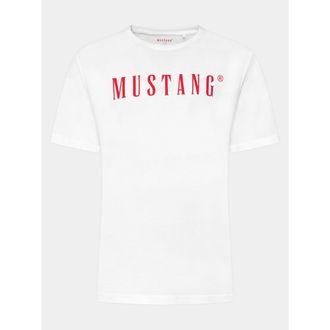 Mustang Jeans Mustang T-Shirt Austin 1014695 Wei&szlig; Regular Fit