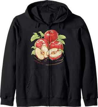 Trendy Apparel Apples Fruit Arrangement Watercolor Painting Kapuzenjacke