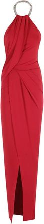 Amen Neckholder-Kleid mit Kristallen - Rot