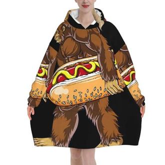 Generic Bigfoot Sweat &agrave; capuche pour femme et homme adulte surdimensionn&eacute; pour couverture douce et chaude