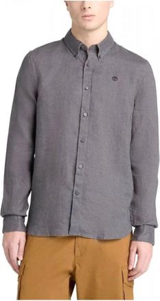 Timberland Homme, Chemises, Noir, Taille: M Mill Brook Linen Shirt