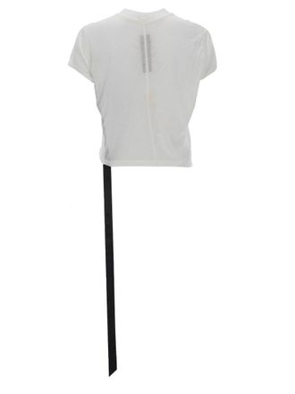 Rick Owens Cropped Cotton T-Shirt - White