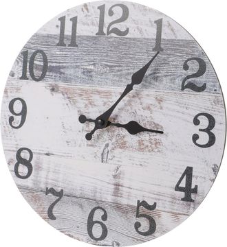 Valiclud Wanduhr Ger&auml;uschlos Runde Uhr f&uuml;r Innenbereich Kreative Wanduhr mit Ornament Schicke und Rustikale Vintage-wanduhr Bedienbare Wanduhren f&uuml;r Wohnzimmer